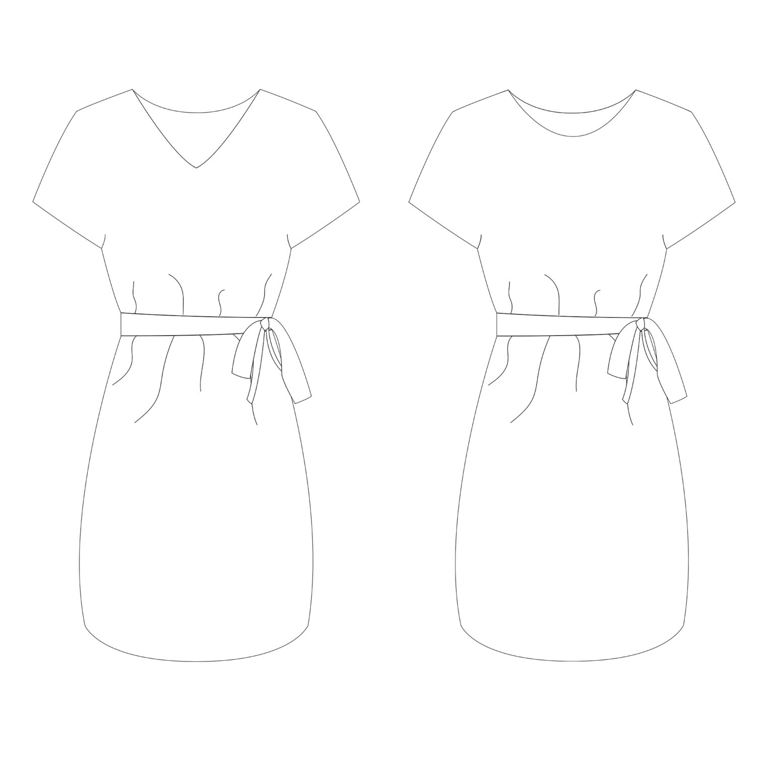 Rea dress for women and teens - sewing pattern - Bel’Etoile